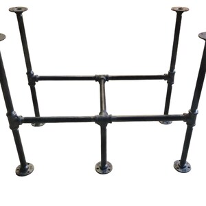 Industrial Pipe Table Base Kit, 3/4" X 54" Long X 24" Wide, Choose ...
