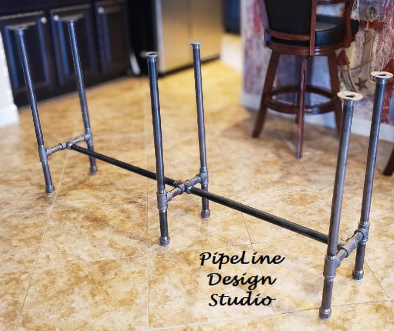 Industrial Pipe Table Base Kit, 3/4" X 66" Long (select Height and ...