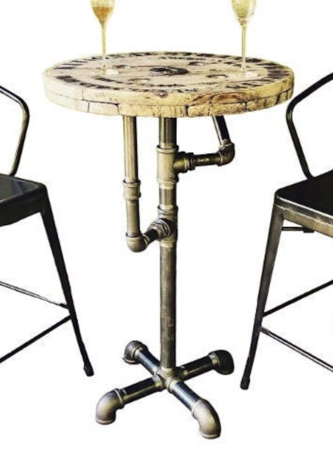 Industrial Pipe Bar Height Table, Beautiful Unique Craftsmanship 1.5 ...
