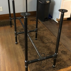 Pipe Table Base Bar Height "diy" Parts Kit, 3/4" Pipe X 40" Tall ...