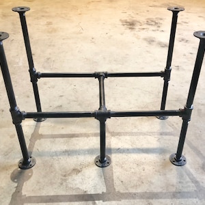 Industrial Pipe Table Base Kit, 3/4 X 54 Long X 24 Wide, Choose Height ...