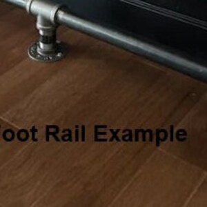 Industrial Pipe Foot Rail for Your Home or Business Bar - Choose Silver ...