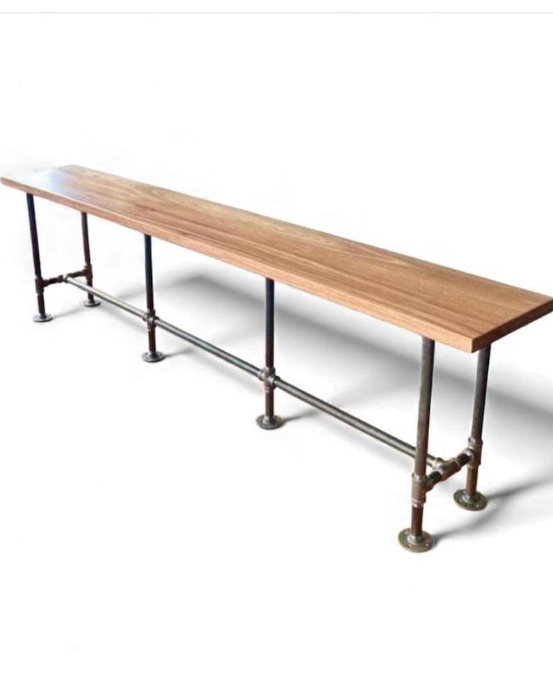Industrial Iron Pipe Table Base With 6 Table Legs for Long Tables ...