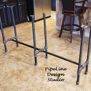 Industrial Pipe Table Base Kit, 3/4" X 66" Long (select Height and ...
