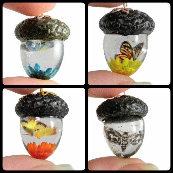 Resin Acorn Necklace - Etsy