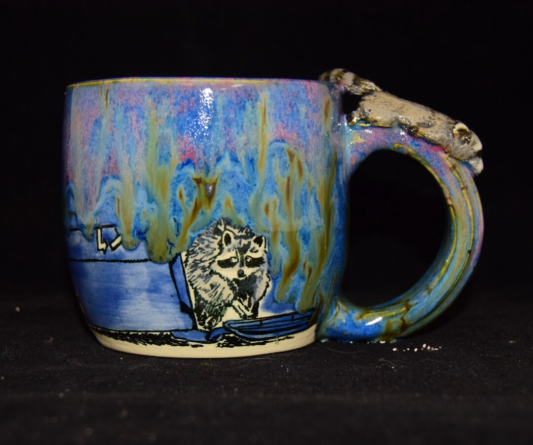 Trash Panda Mug, Racoons & Recycling, Handmade Unique Mug - Etsy