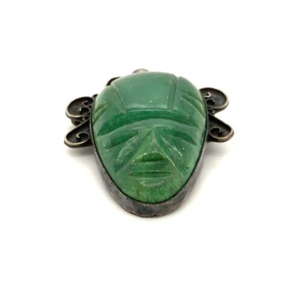 Aztec Jade Brooch - Etsy
