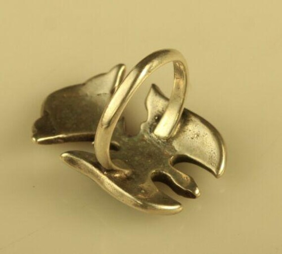 Vintage Sterling Navajo Zuni Thunderbird Inlaid Turqu… - Gem