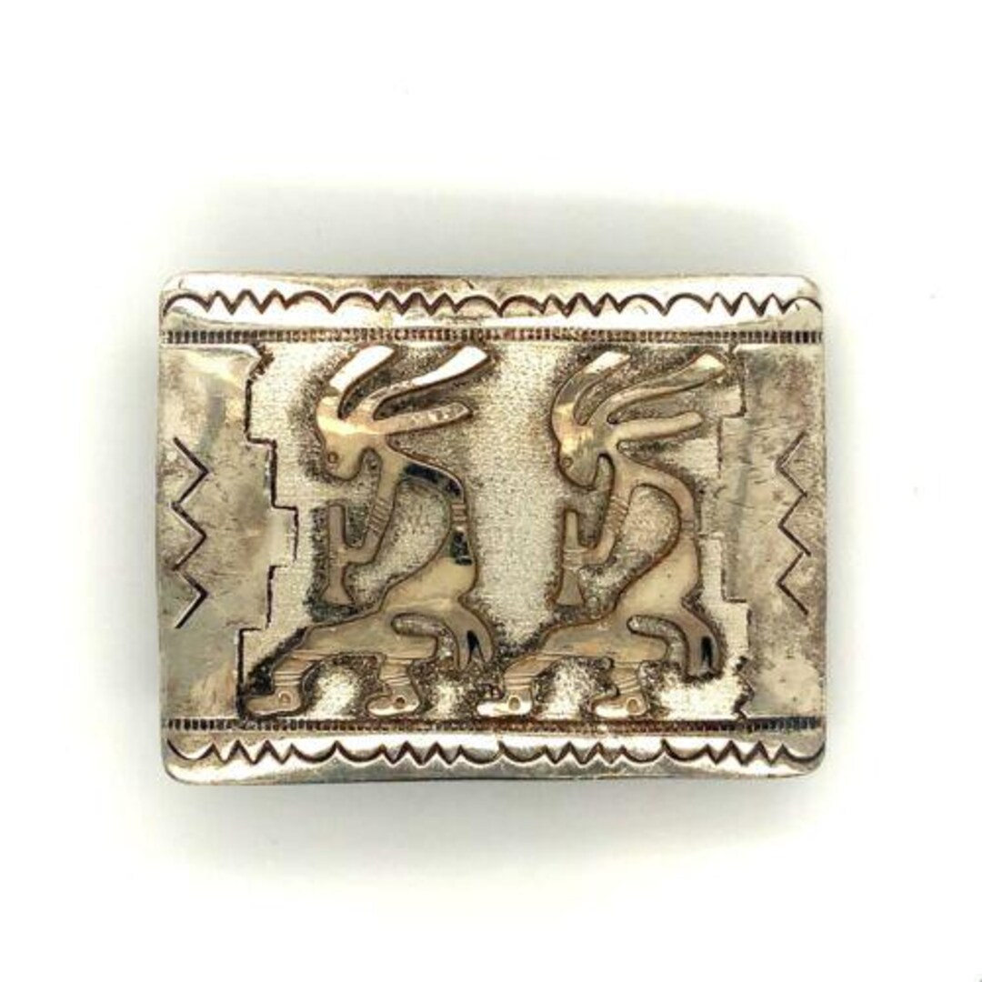 Vintage Signed Sterling and 12K Gold Filled Randall Begay Kokopelli ...