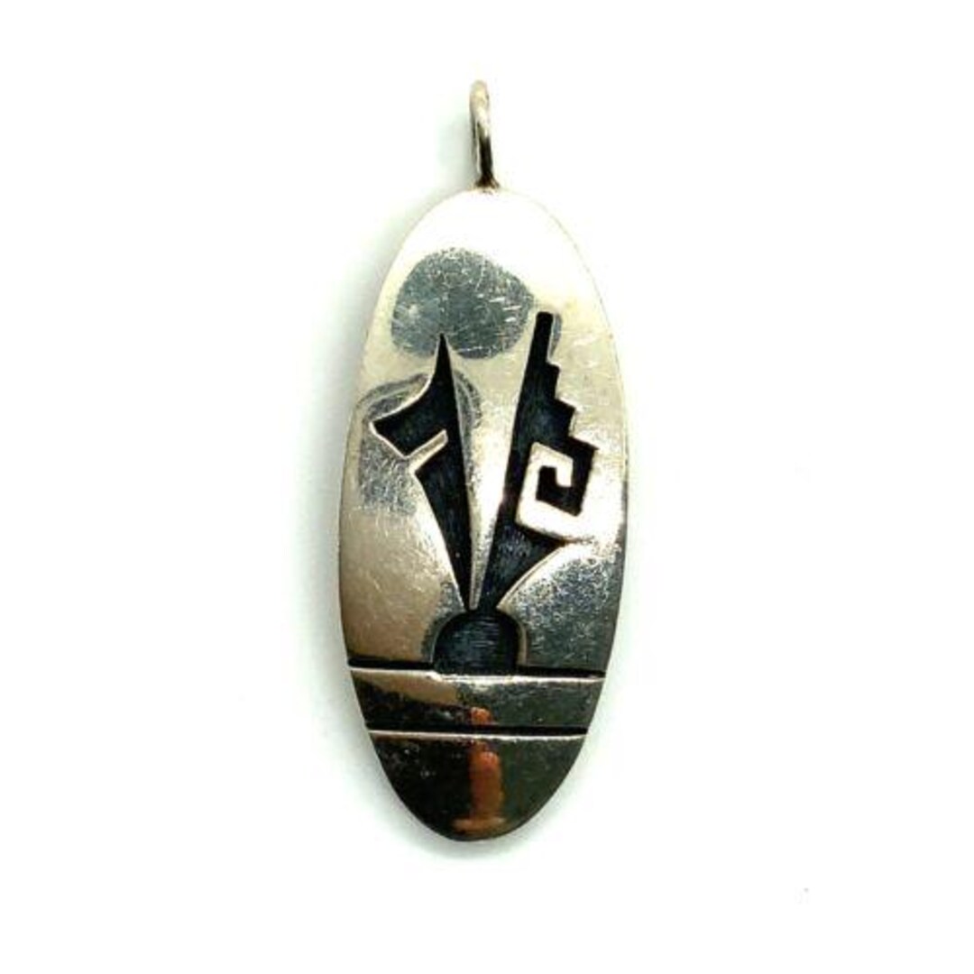 Vintage Sterling Signed Hopi Silvercraft Guild Native American Overlay ...