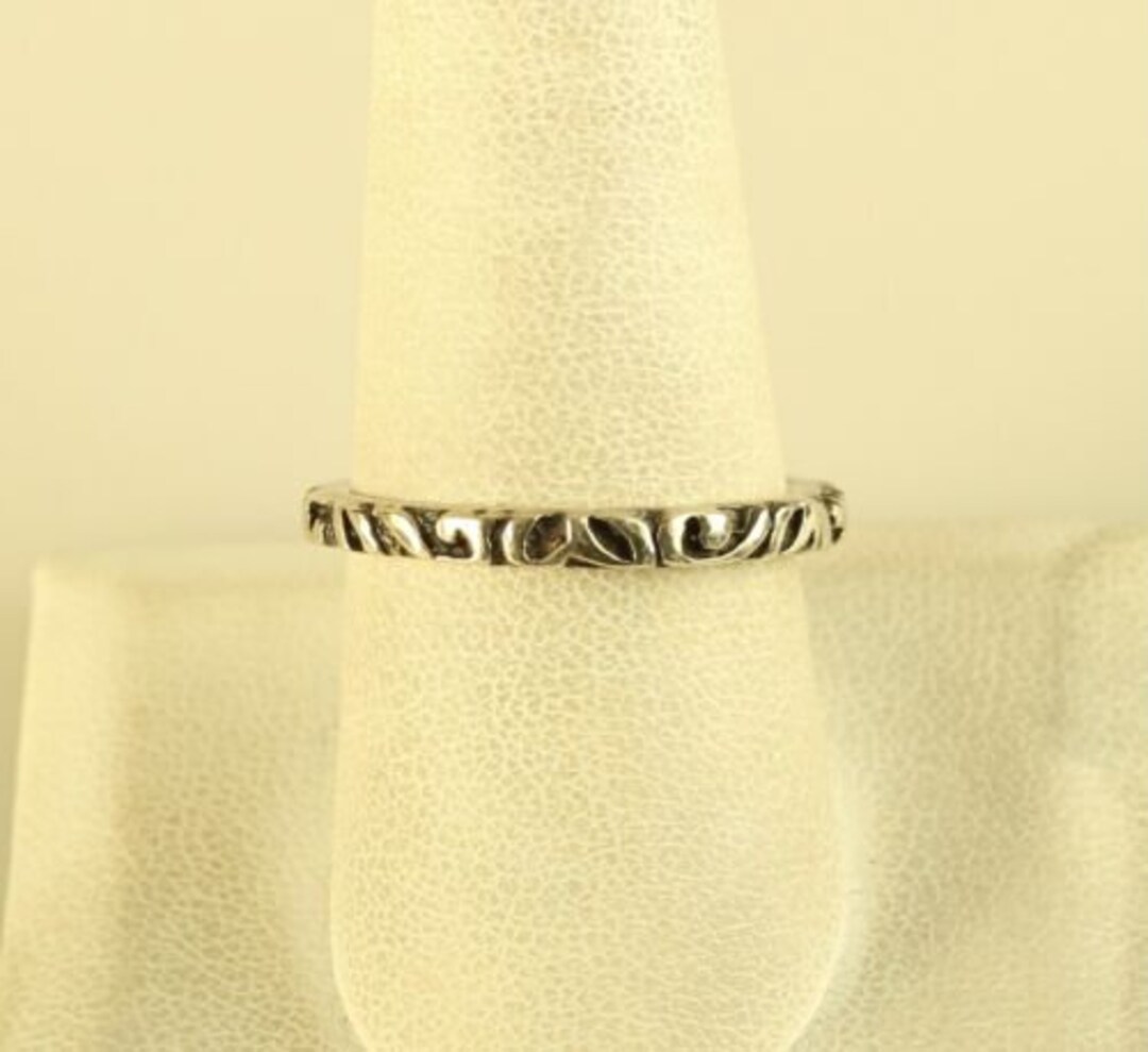 Vintage Sterling Silver Signed Silpada Thai Filigree Scroll Stackable ...