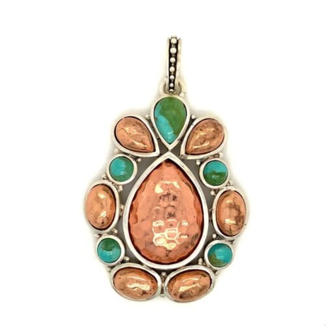 Vintage Sterling Sign 925 Barse Thailand Rare Turquoise Copper - Etsy