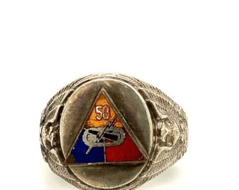 Vintage Army Ring | Etsy