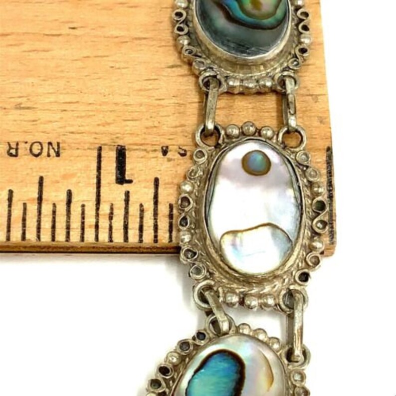 Vintage Signed Joy-Mex Hecho En Mexico Plata Abalone Stone | Etsy