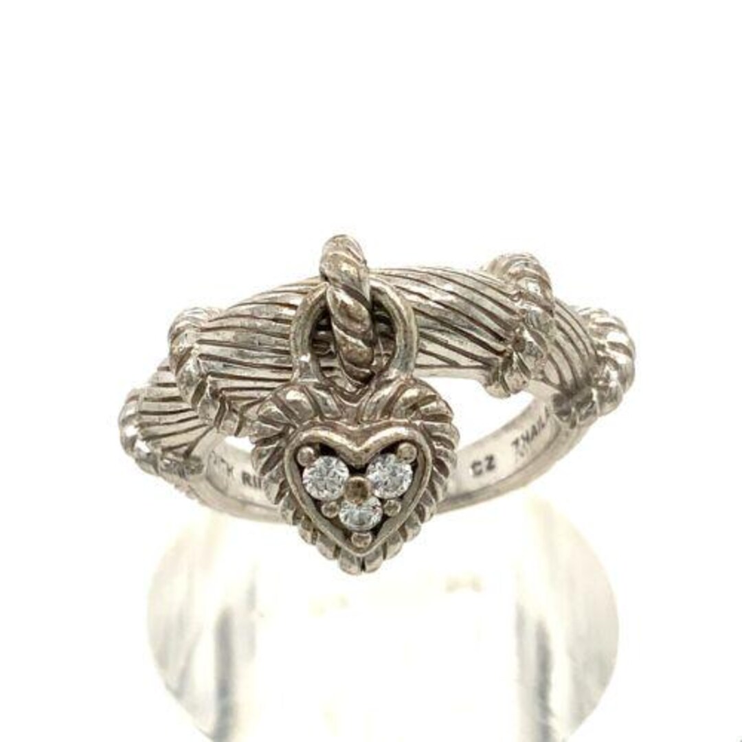 Vtg Sterling Signed Judith Ripka Thailand Twisted Rope Heart Dangle ...