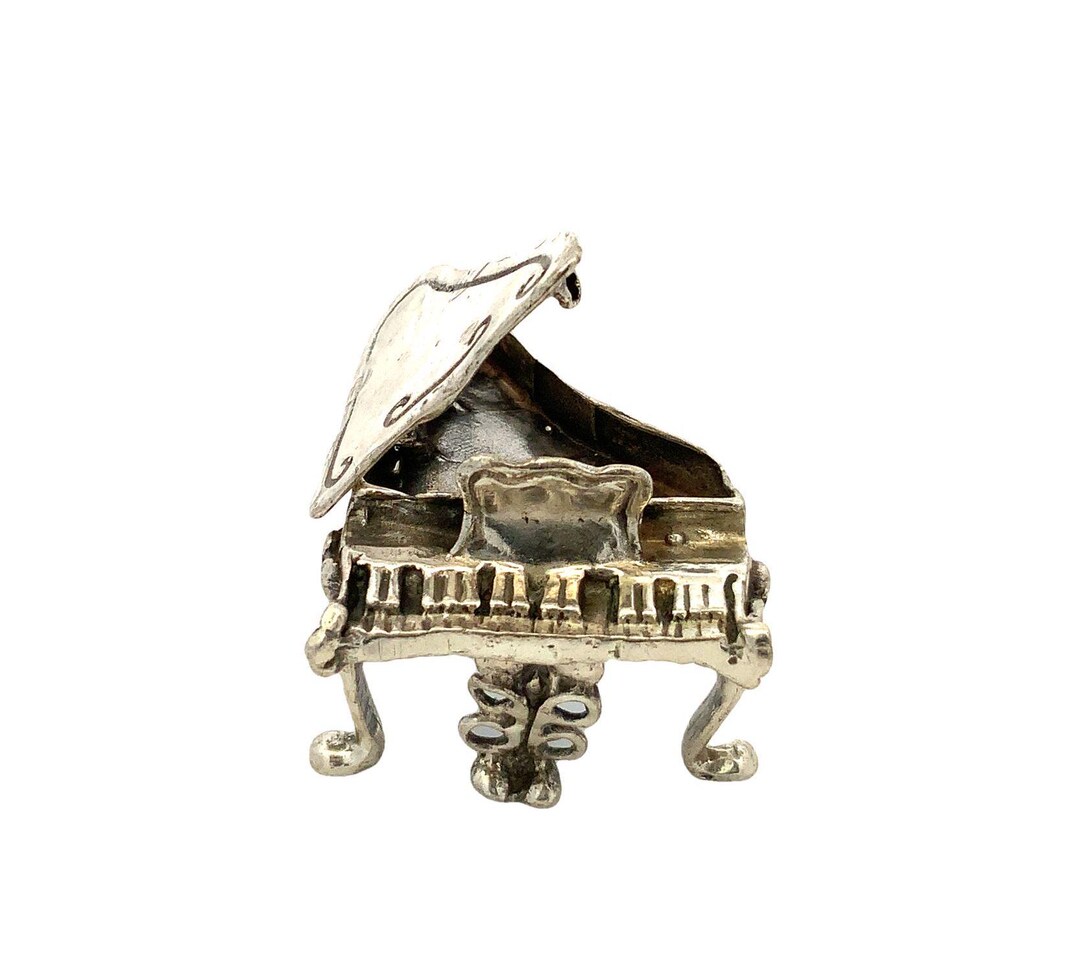 Vintage Sterling Silver 3D Grand Piano Musical Instrument Dollhouse ...