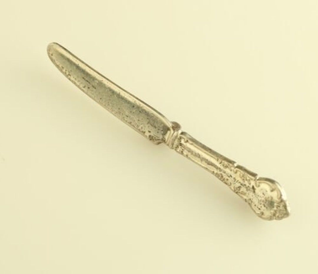 Vintage Sterling Silver Dinner Knife Lapel Pin Brooch - Etsy