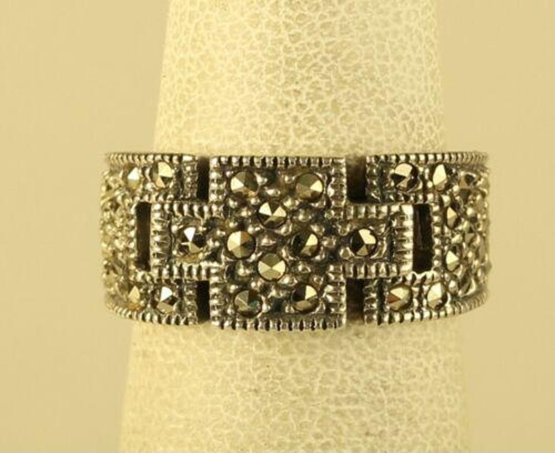 Vintage Sterling Signed JJ Judith and Jack Marcasite Cross Designer ...