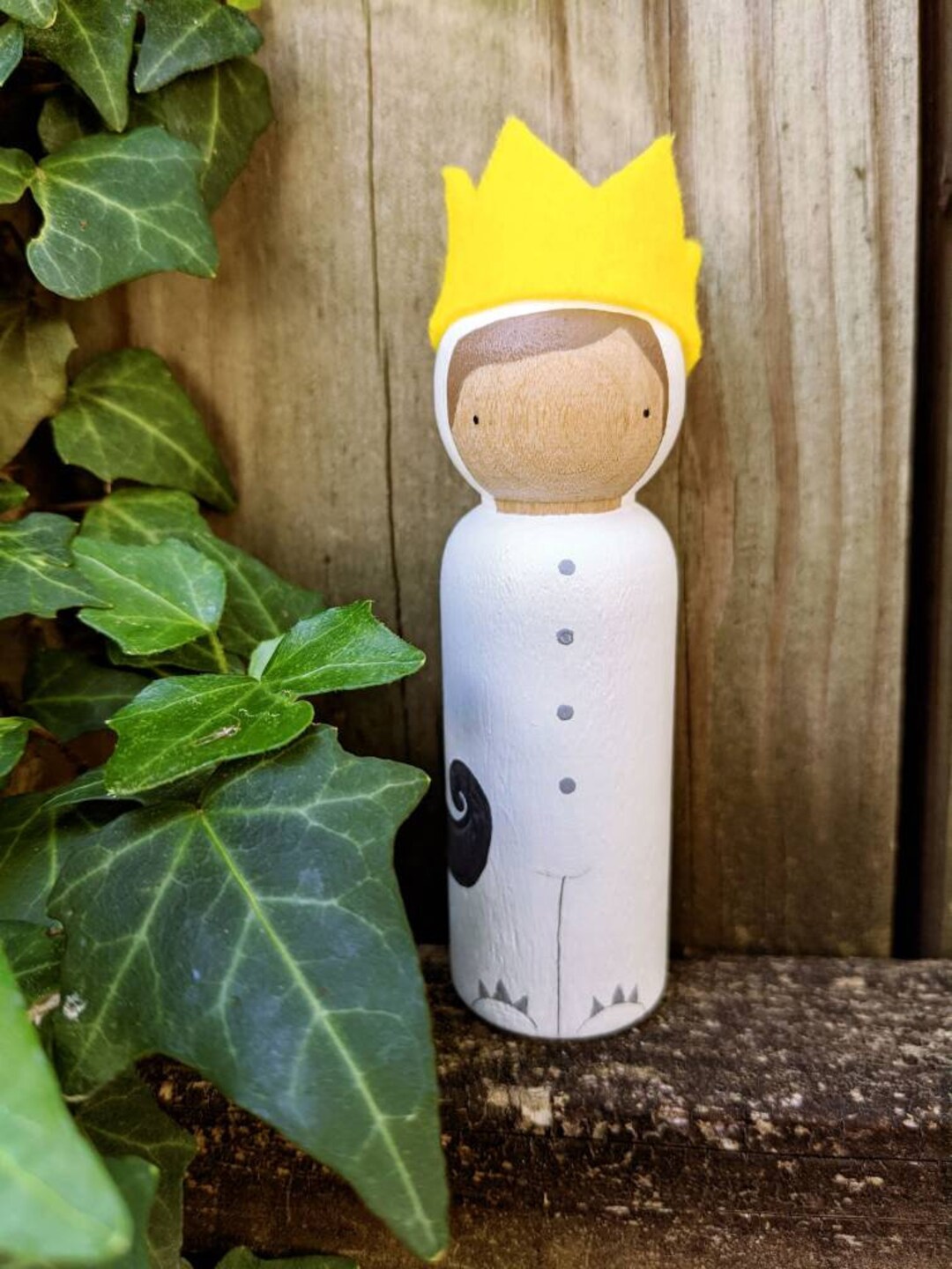 Max Where the Wild Things Are Wooden Peg Doll - Etsy