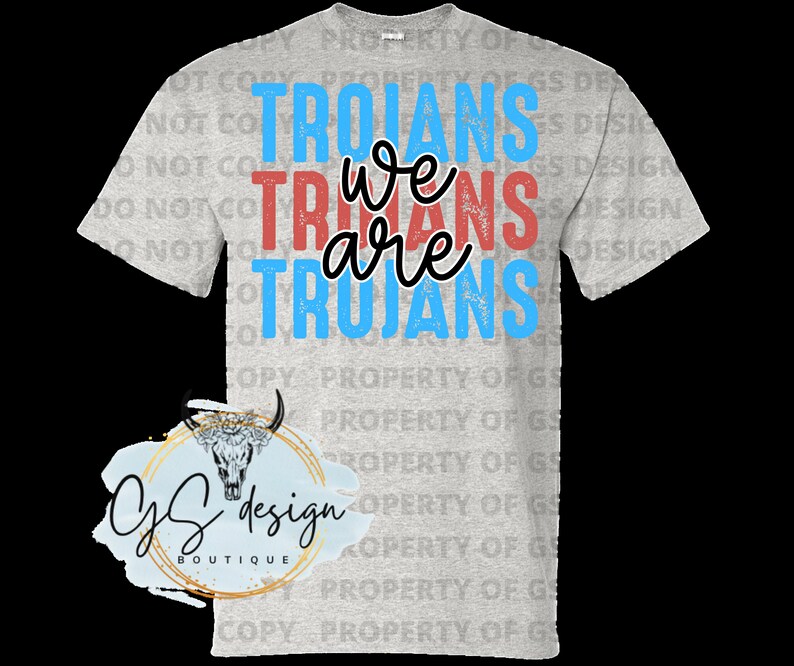 We Are Trojan Png Distressed Png (digital Download Only) - Etsy
