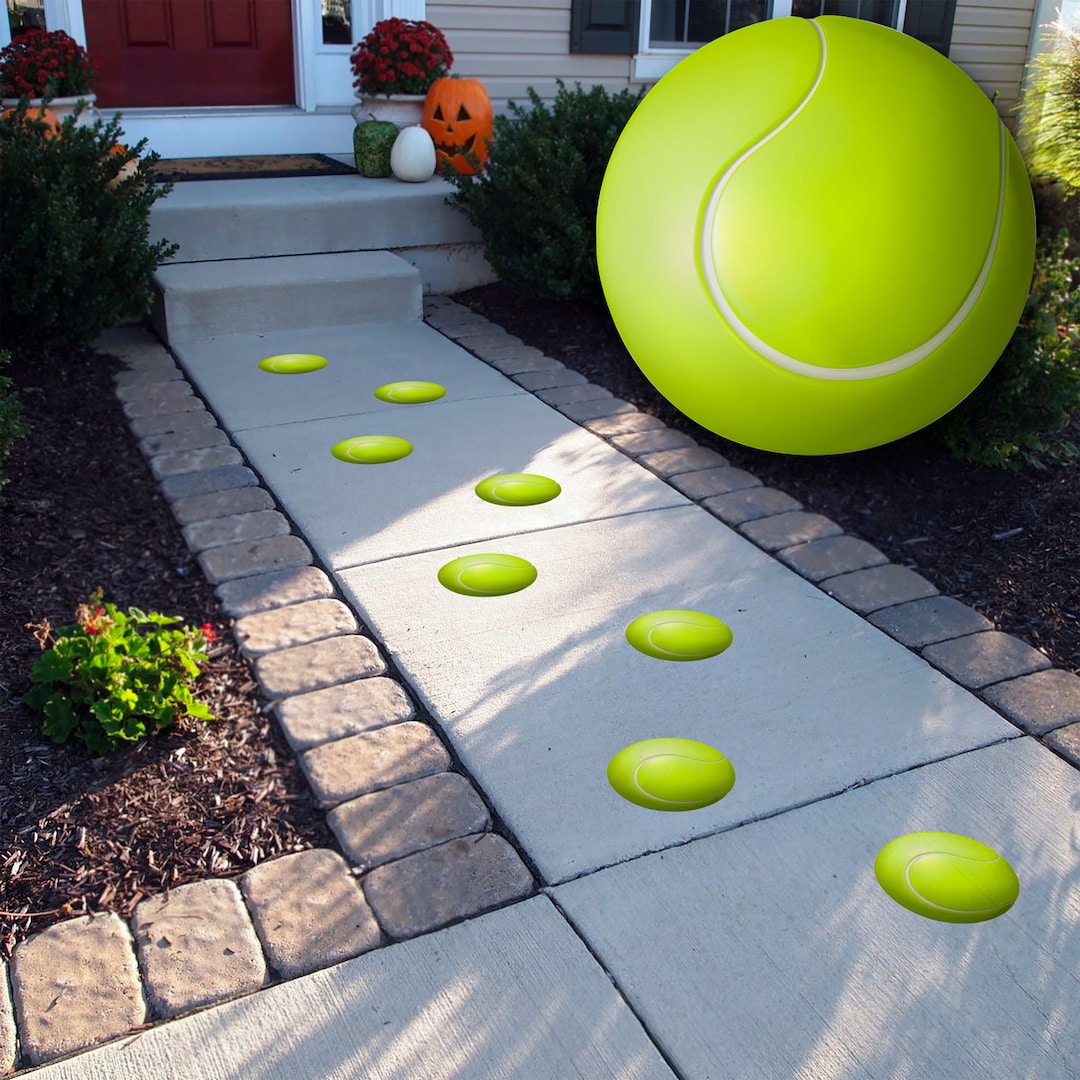 Tennis Party Textured Peel and Stick Floor Decals • Indoor/outdoor 9 ...