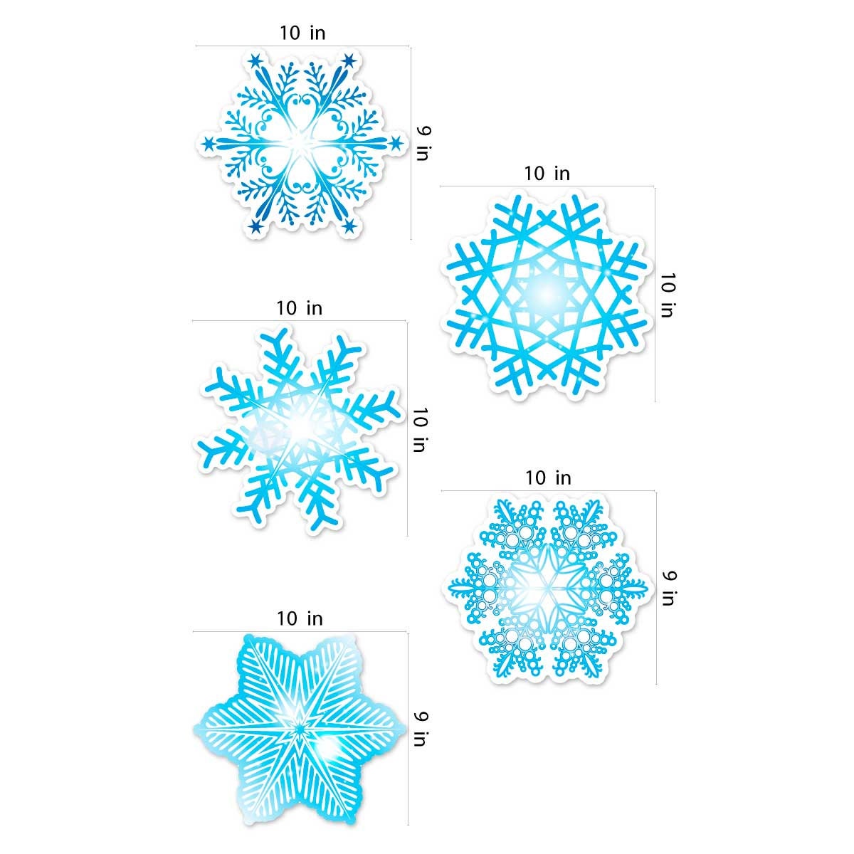 Frozen Party Textured Peel and Stick Floor Decals Snowflake | Etsy