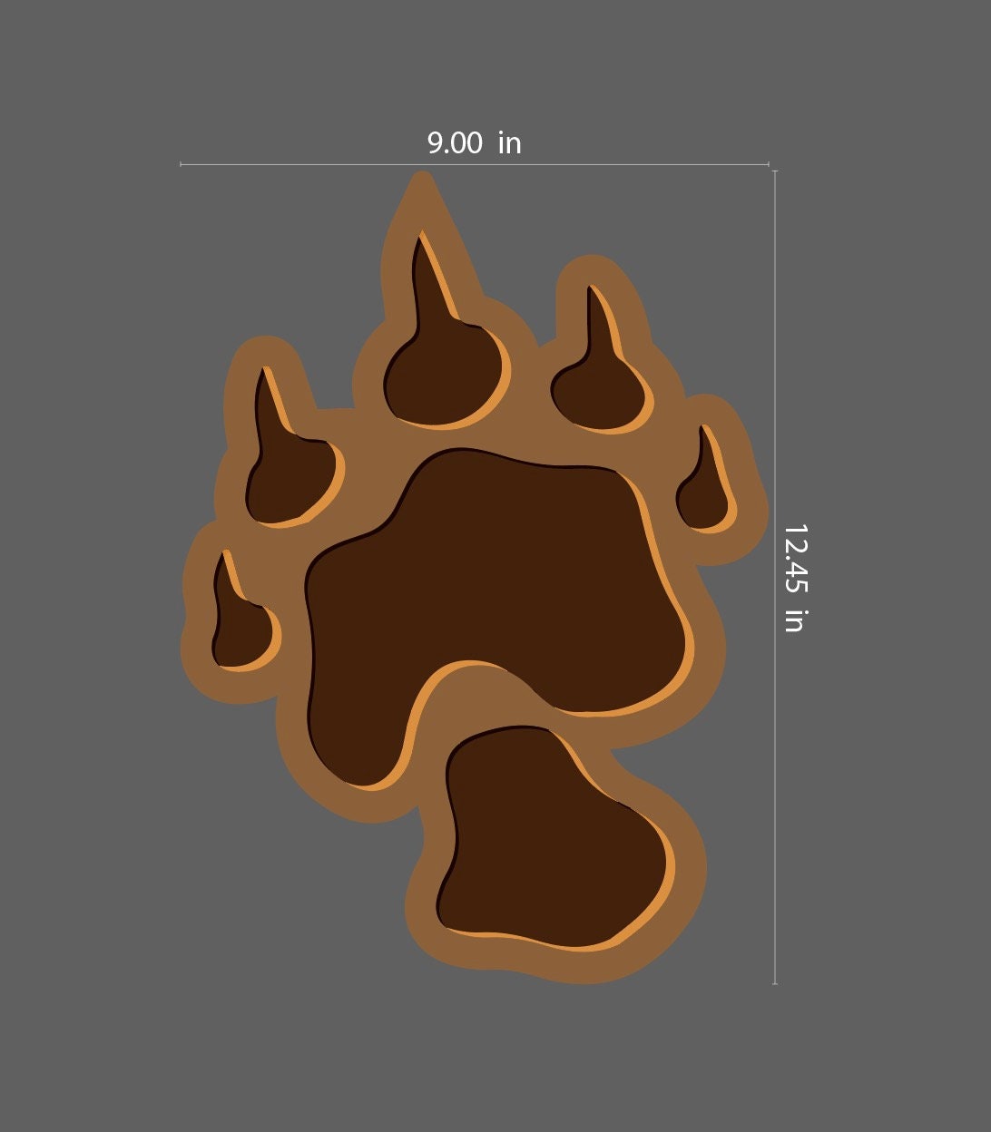Monster Footprint Sidewalk Decals • Removable Vinyl Decals • Textured ...