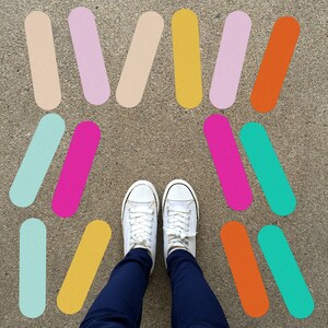 Sprinkle Textured Peel and Stick Floor Decals • Set of 14 • Pastel ...