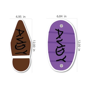 Buzz and Woody Customizable Floor Decals • Set of 8 12" Toy Story Foot ...