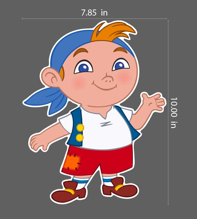 Jake and the Never Land Pirates Floor Decals • Removable Textured Vinyl ...