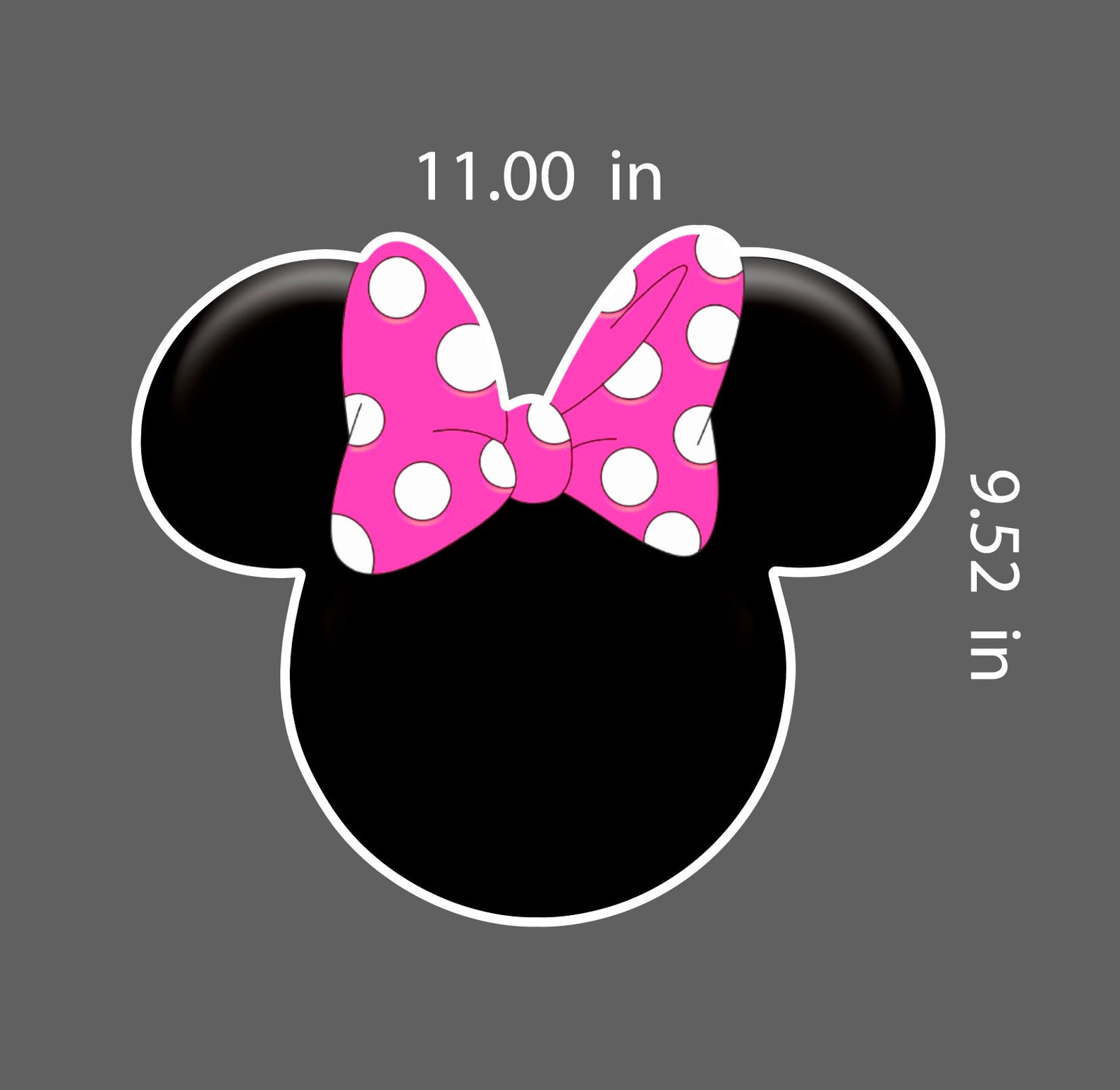 Minnie Mouse Peel and Stick Floor Decals (pink Bow) • Social Distancing ...