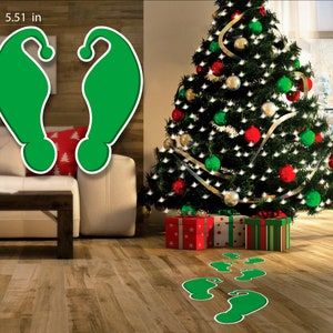Elf Tracks • Textured Floor Stickers • Christmas Decorations • Outdoor ...