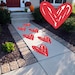 Heart Floor Decals • 10" Social Distancing Markers • Valentine's Day ...