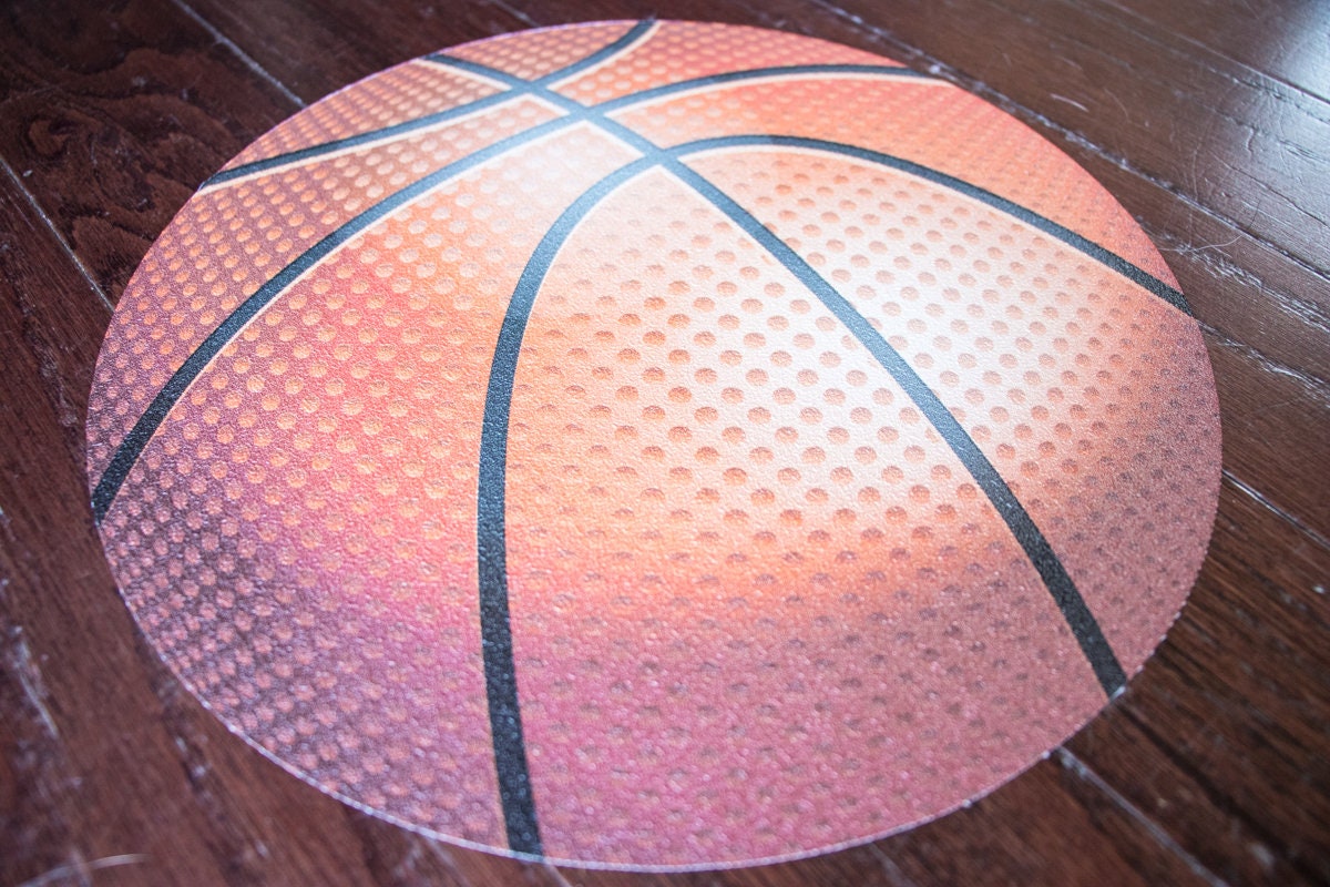 Textured Basketball Floor Decals Indoor/outdoor 9 - Etsy