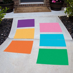 XL 9ft Bright Candy Land Path Textured Peel and Stick Floor Decals ...