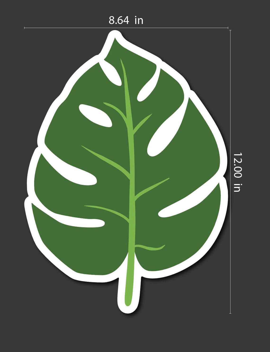 Palm Leaf Floor Decals Removable Sidewalk Vinyl Stickers - Etsy