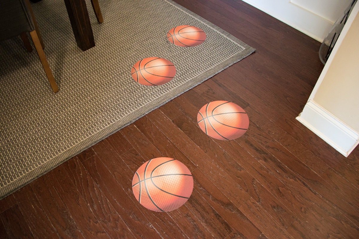 Textured Basketball Floor Decals Indoor/outdoor 9 - Etsy