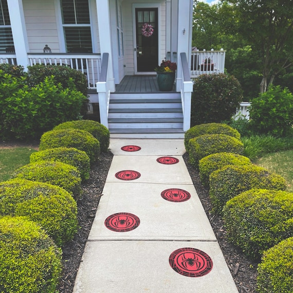 Spiderman Textured Peel and Stick Floor Decals Set of 8 - Etsy