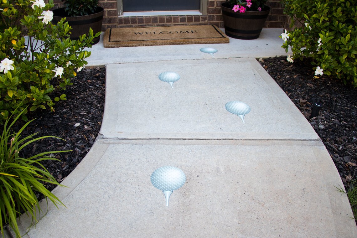 Golf Party Textured Peel and Stick Floor Decals 10 - Etsy