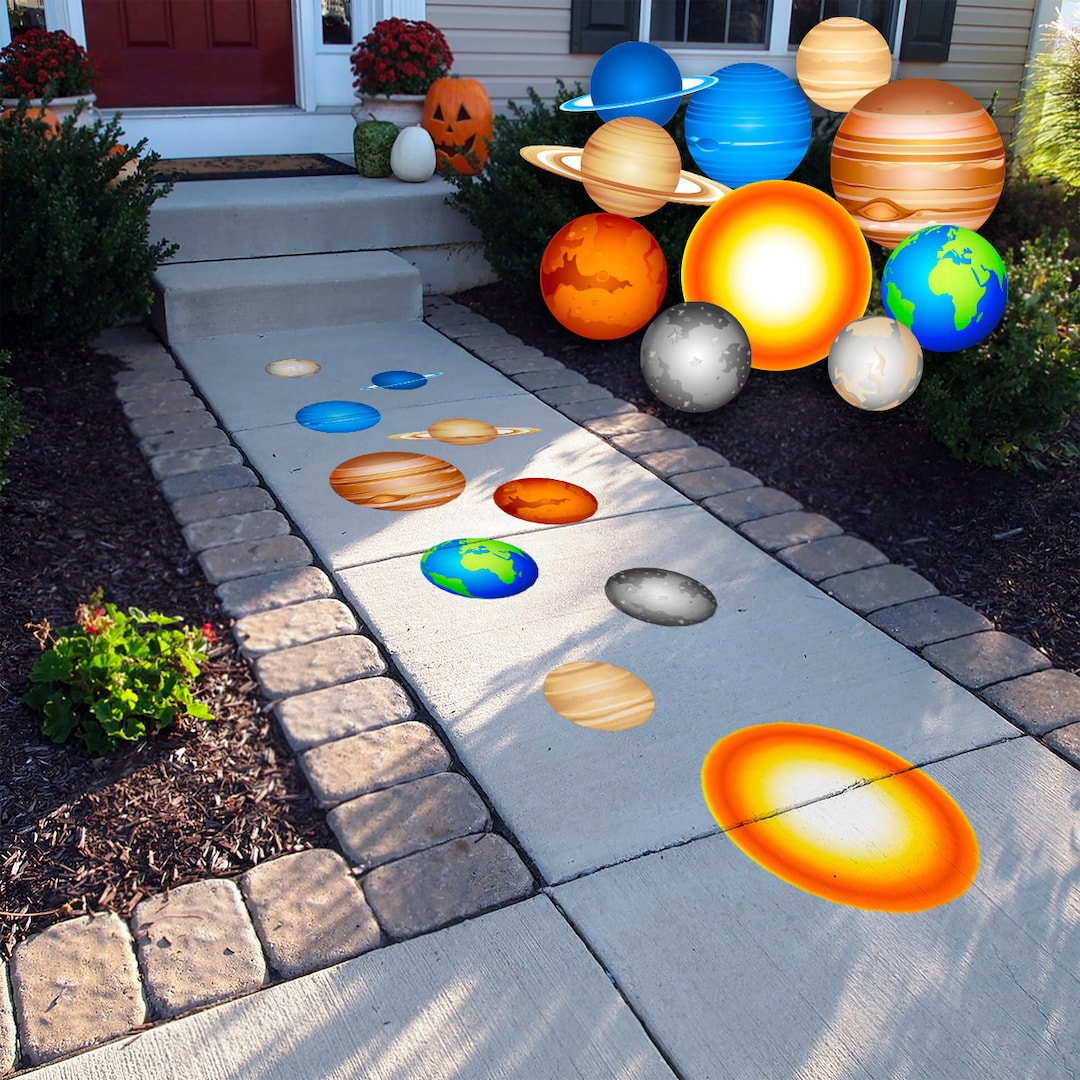 Solar System Textured Floor Decals • Set of 10 • Sensory Path ...