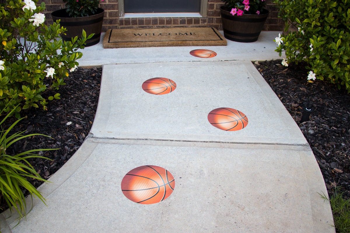 Textured Basketball Floor Decals Indoor/outdoor 9 - Etsy