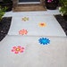 Flower Peel and Stick Floor Decals • Set of 5 • Groovy Birthday ...