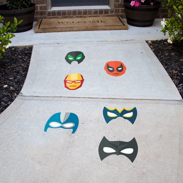 Super Hero Floor Decals - Etsy