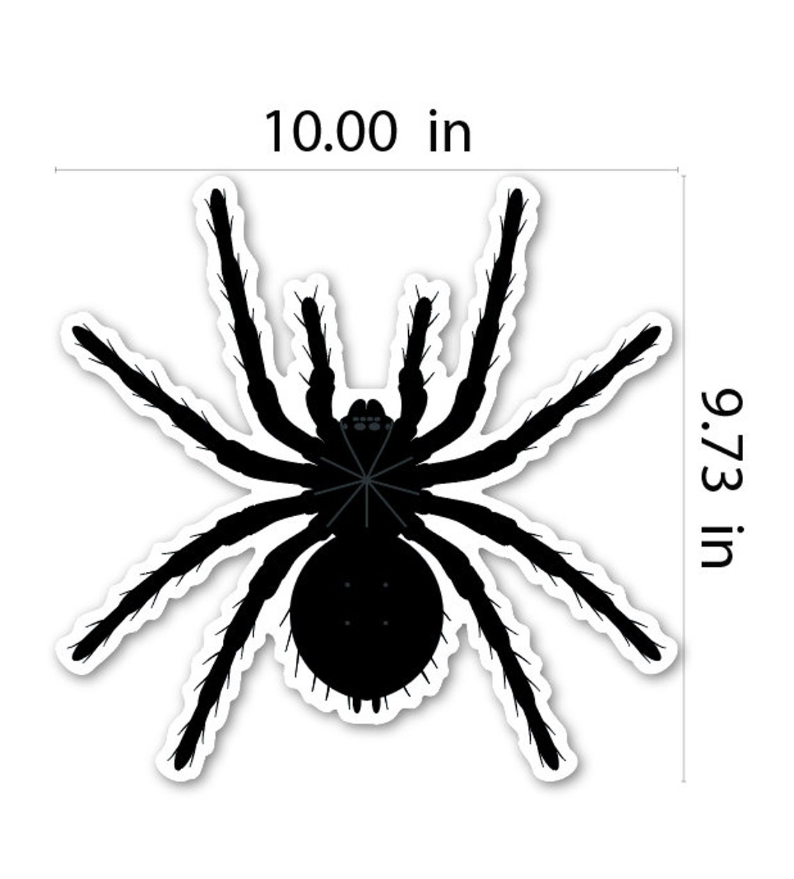 Spider Floor Decals Set of 6 Halloween Sidewalk Vinyl - Etsy