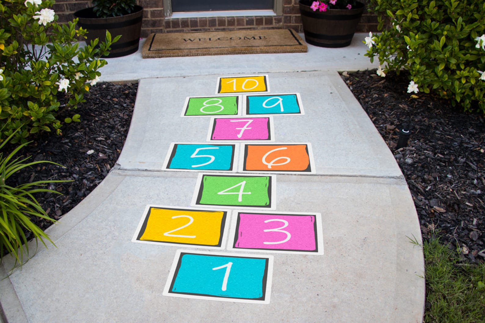 Hopscotch Textured Peel and Stick Floor Decals Set of 10 - Etsy