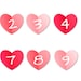 Valentine's Day Hopscotch Set of 10 Heart Floor Decals Vday School and ...