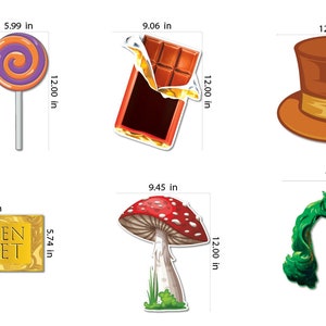 Willy Wonka Peel and Stick Floor Decals • Removable Sidewalk Vinyl ...