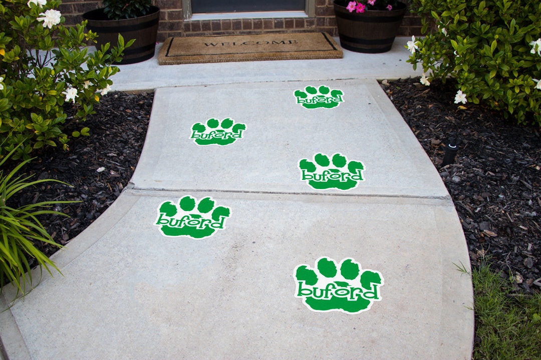 Buford Wolves Textured Peel and Stick Floor Decals Set of 5 School ...