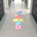 Rainbow Dice Hopscotch Sensory Path Set of 10 School Stickers Removable ...