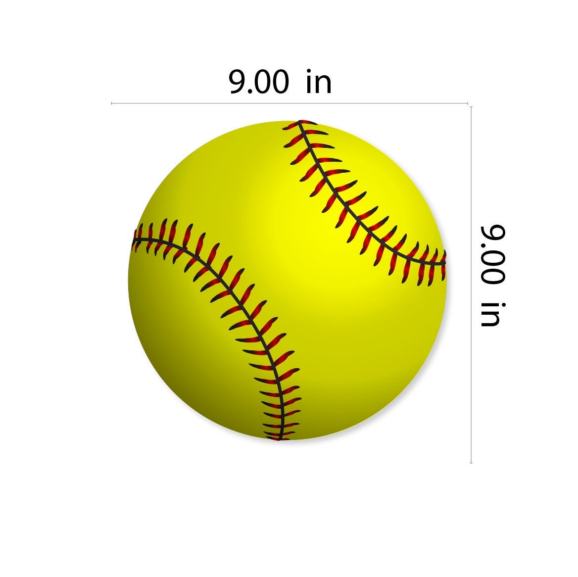 Softball Textured Floor Decals 9 Softball Decals | Etsy